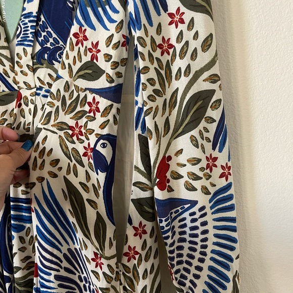 FARM Rio | Dresses | Nwt Farm Rio Blue Macaw Flight Maxi Dress Size S ...